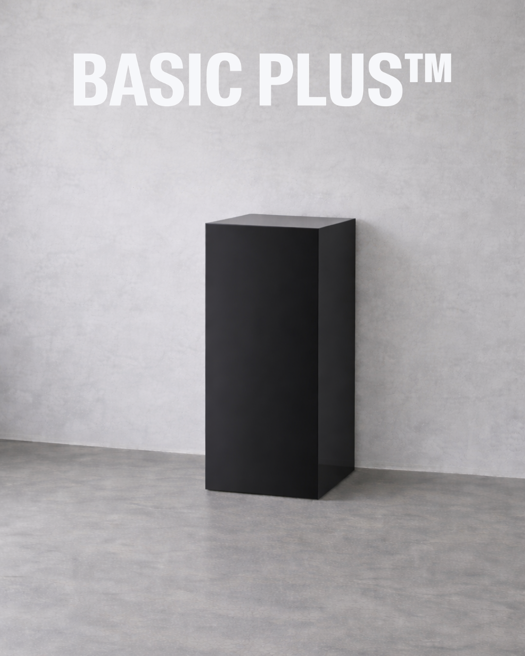 Black Acrylic Display Plinth – Basic Plus