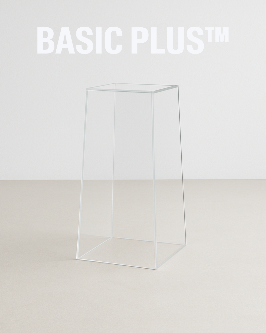Clear Acrylic Monolith Display Plinth – Basic Plus