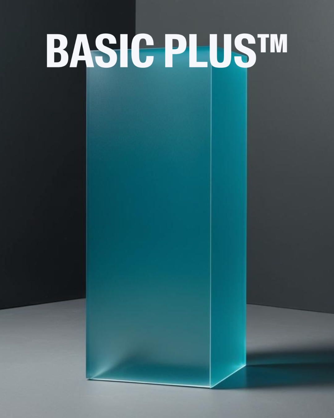 Frosted Blue Acrylic Display Plinth – Basic Plus
