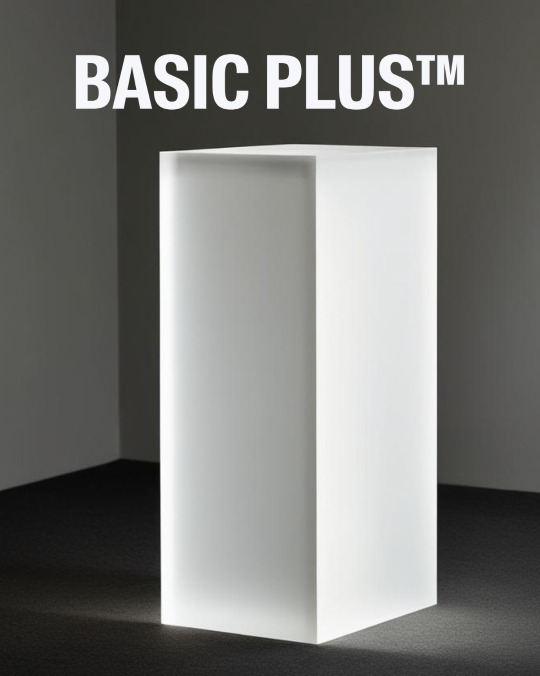 Frosted Ice Acrylic Display Plinth – Basic Plus