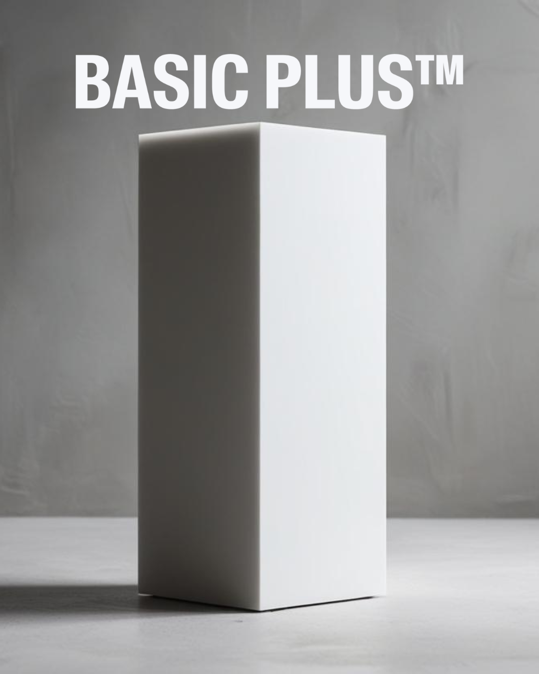 Matte White Acrylic Display Plinth – Modern Minimalist Retail Stand ...